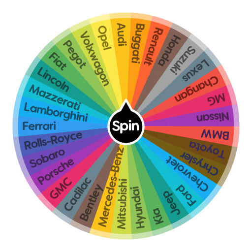 Your favorite car | Spin the Wheel - Random Picker