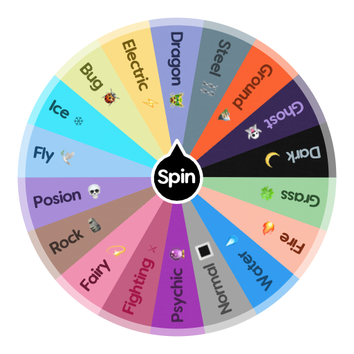 Your pokemon type | Spin the Wheel - Random Picker