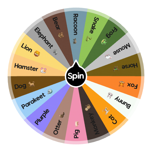 Your spirit animal | Spin The Wheel App