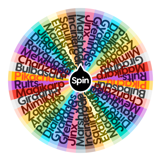 Your starter Pokémon is | Spin the Wheel - Random Picker
