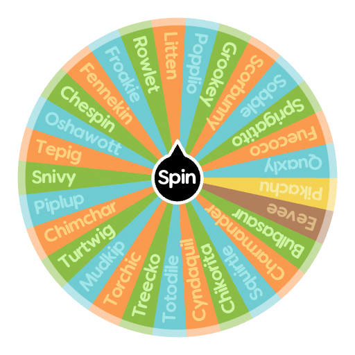 Your Starter Pokémon | Spin the Wheel - Random Picker