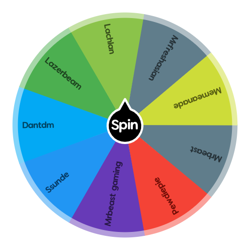 Youtuber to watch | Spin the Wheel - Random Picker
