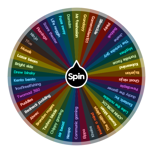 Youtubers to watch | Spin the Wheel - Random Picker