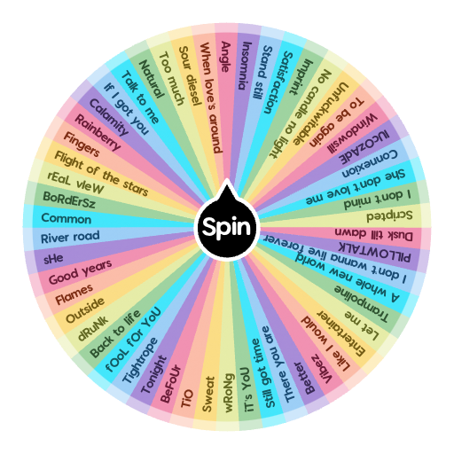 ZAYN Songs | Spin the Wheel - Random Picker